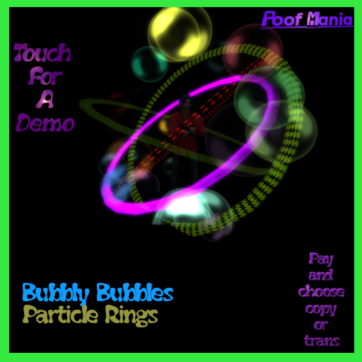 Second Life Marketplace - Bubbly Bubbles Particle Rings
